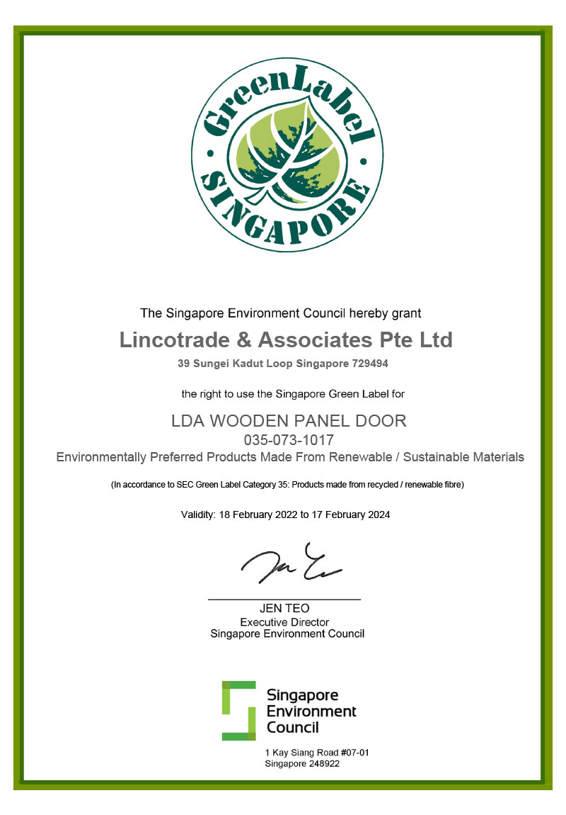 LINCOTRADE & ASSOCIATES PTE LTD :: Awards & Certifications